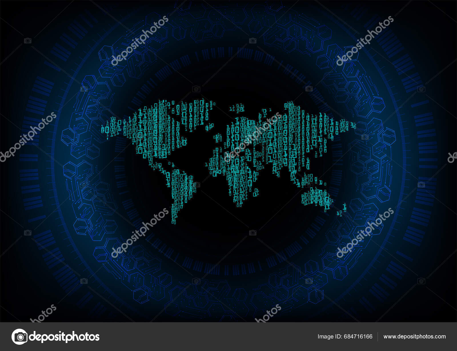 Abstract Futuristic Background World Map Stock Vector by ©titima157@gmail.com 684716166