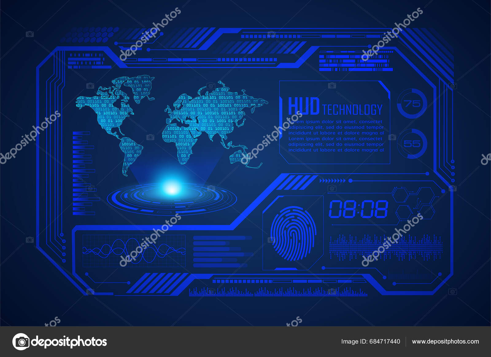 Cyber Security Future Technology Concept Background Stock Vector by ...