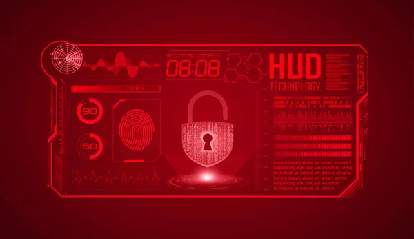 Padlock Cyber Security System Cyber Security Technology Concept Vector ...