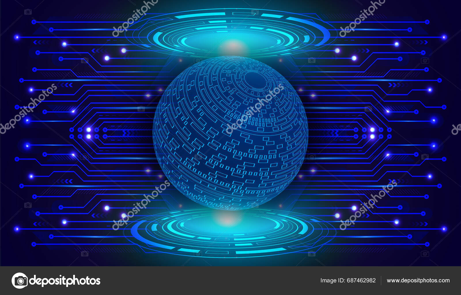 World Globe Technology Abstract Background Stock Vector by ©titima157 ...