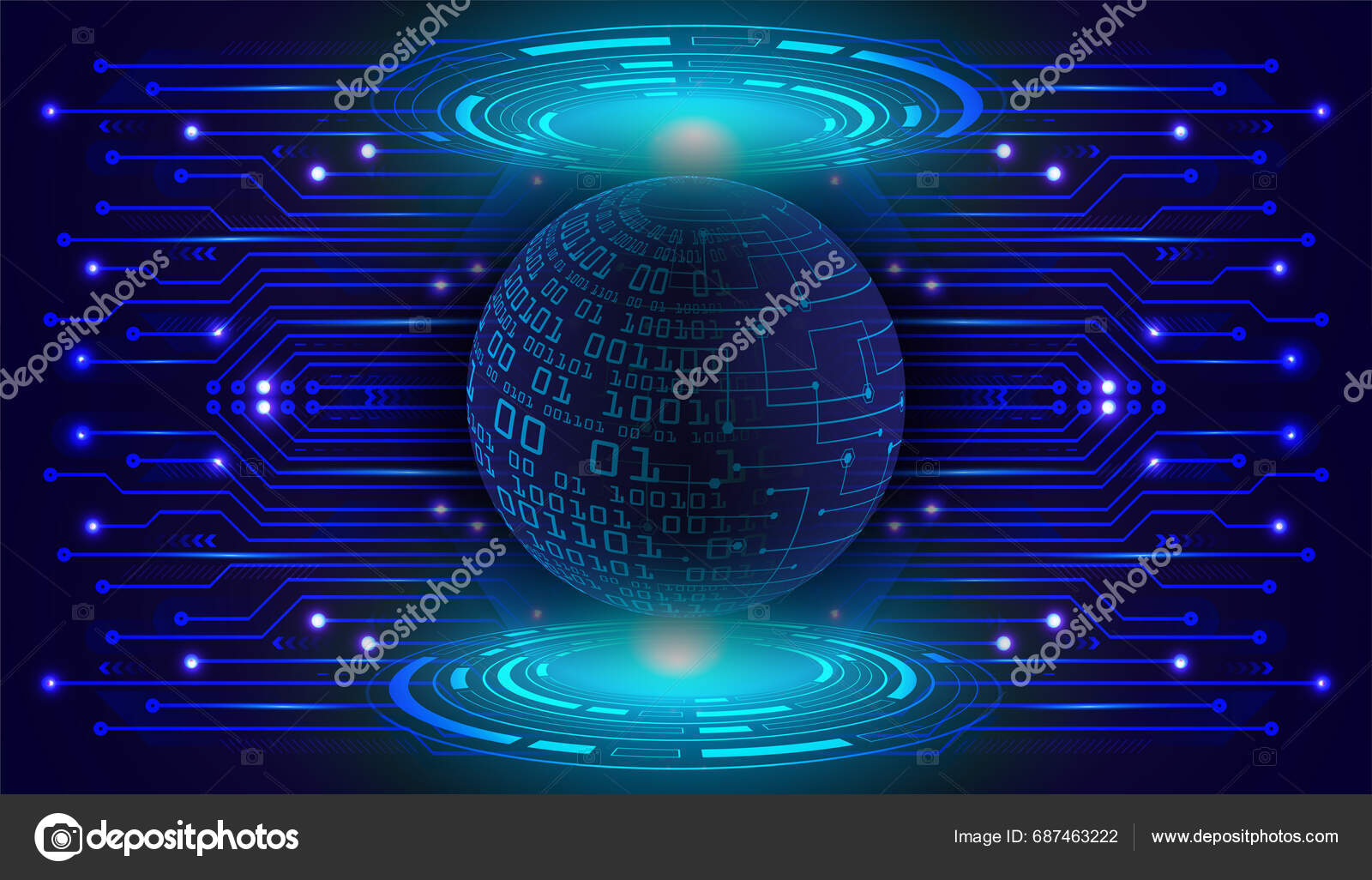 World Globe Technology Abstract Background Stock Vector by ©titima157@gmail.com 687463222