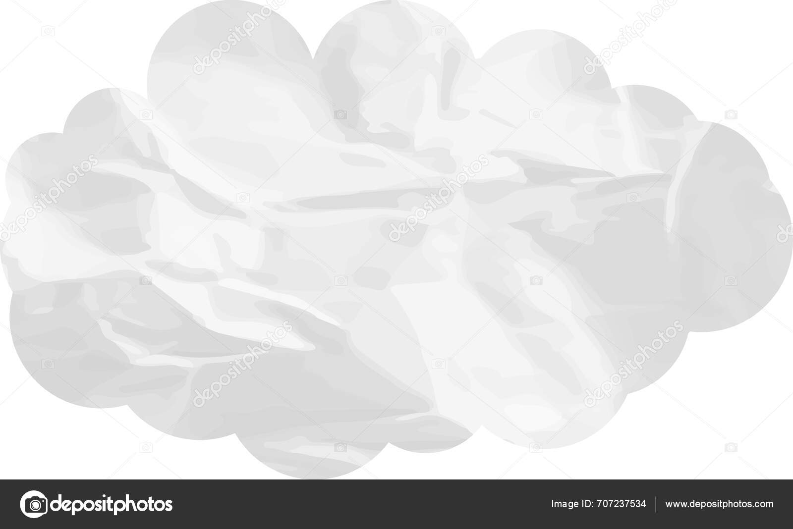 Crumpled Paper Shape Cloud White Background — Stock Photo © titima157 ...