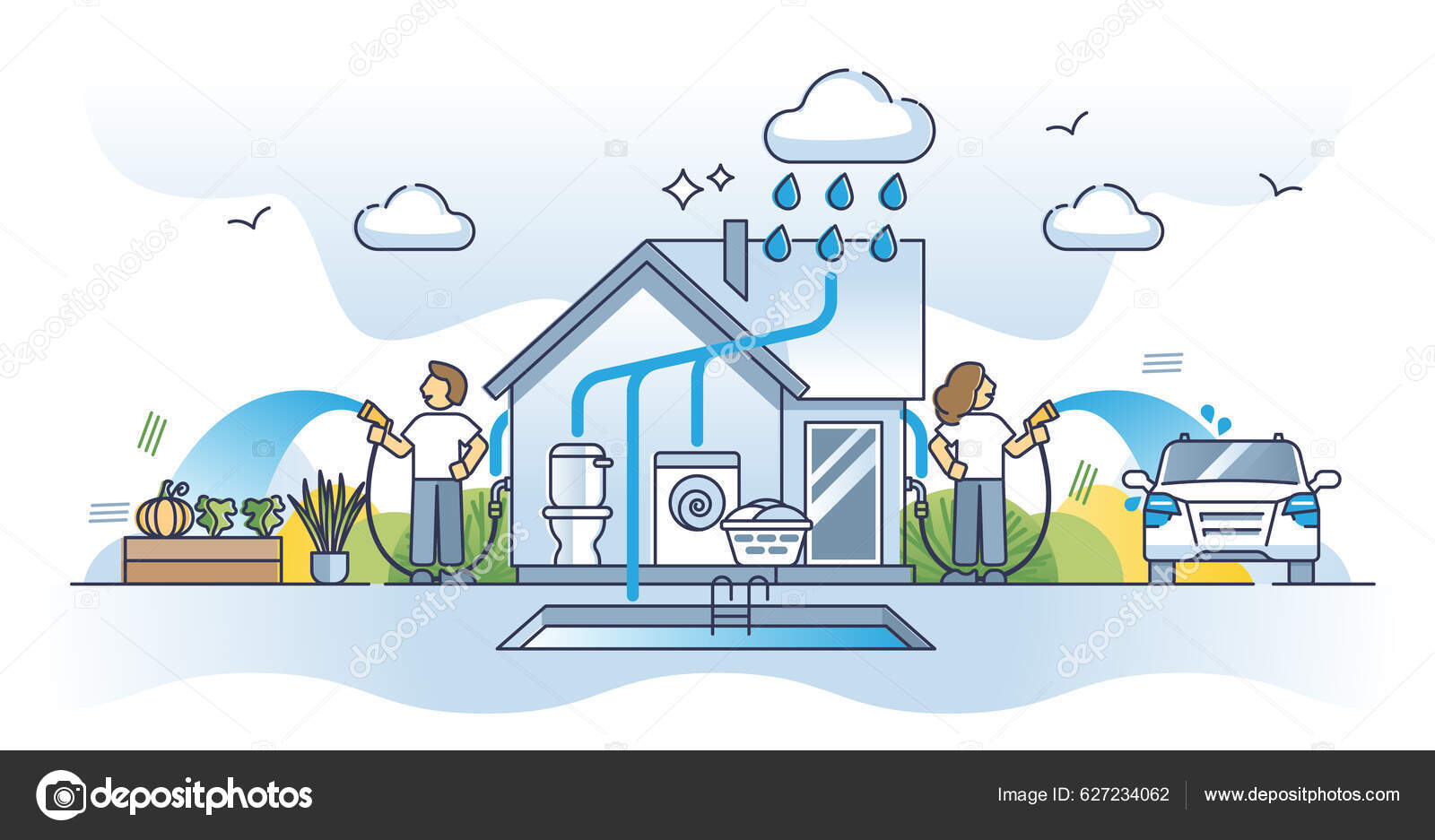 Ilustración Del Sistema De Agua