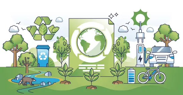 Política verde y normas políticas sostenibles para el futuro concepto ...