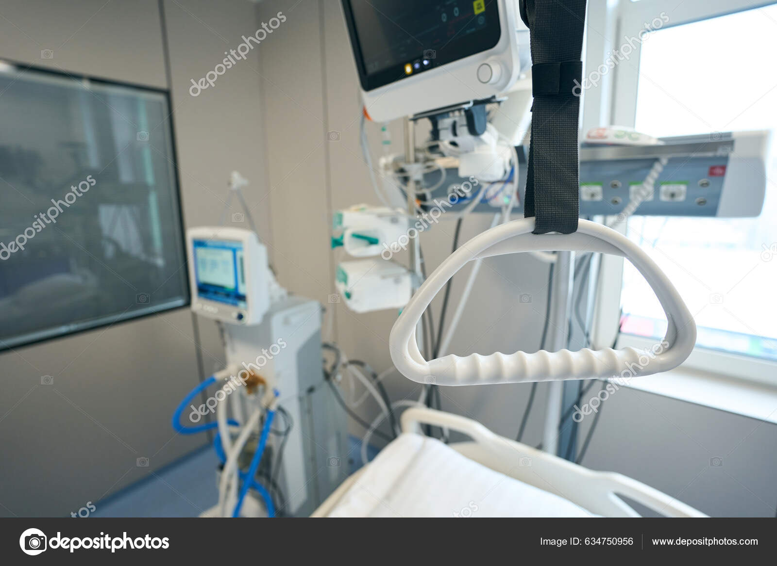 Close Photo Devices Support Patient Life Pulse Heart Rate Measurement ...