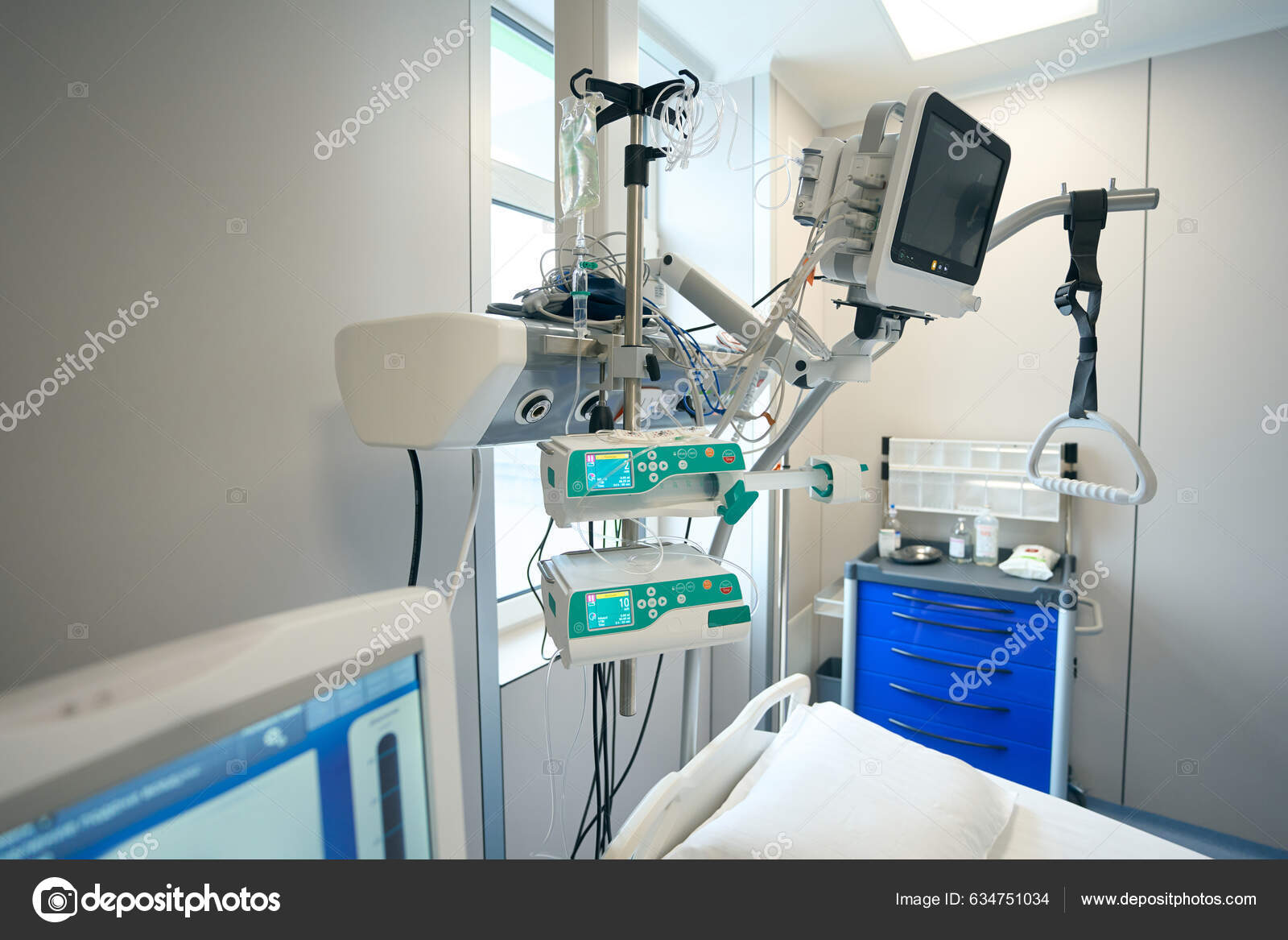 Close Photo Pulse Heart Rate Measurement Medical Equipment Clinic ...