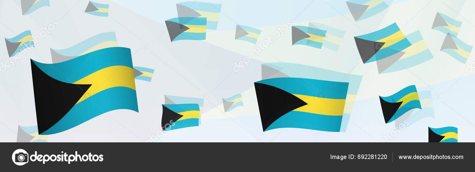 Bahamas Flag Themed Abstract Design Banner Abstract Background Design ...