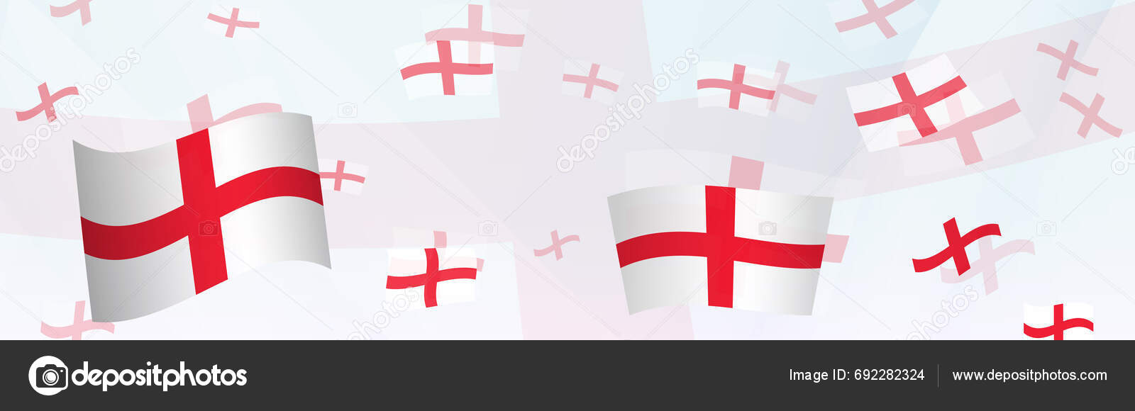 England Flag Themed Abstract Design Banner Abstract Background Design ...