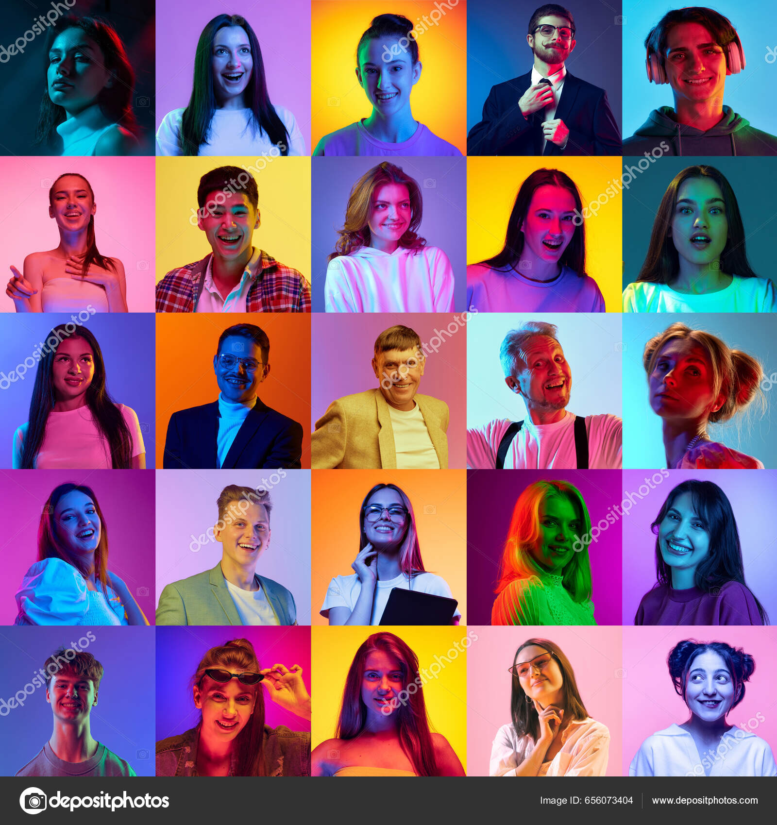 Human Smiles Collage