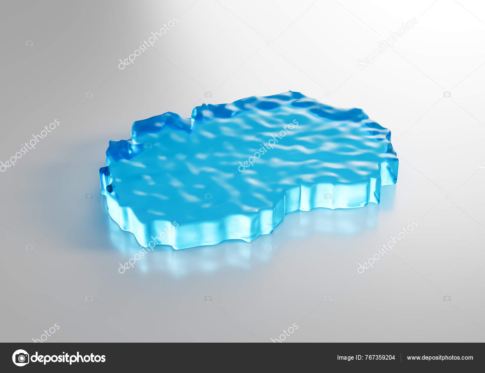 Water Ice Map North Macedonia Global Warming Melting Glacier Ocean ...