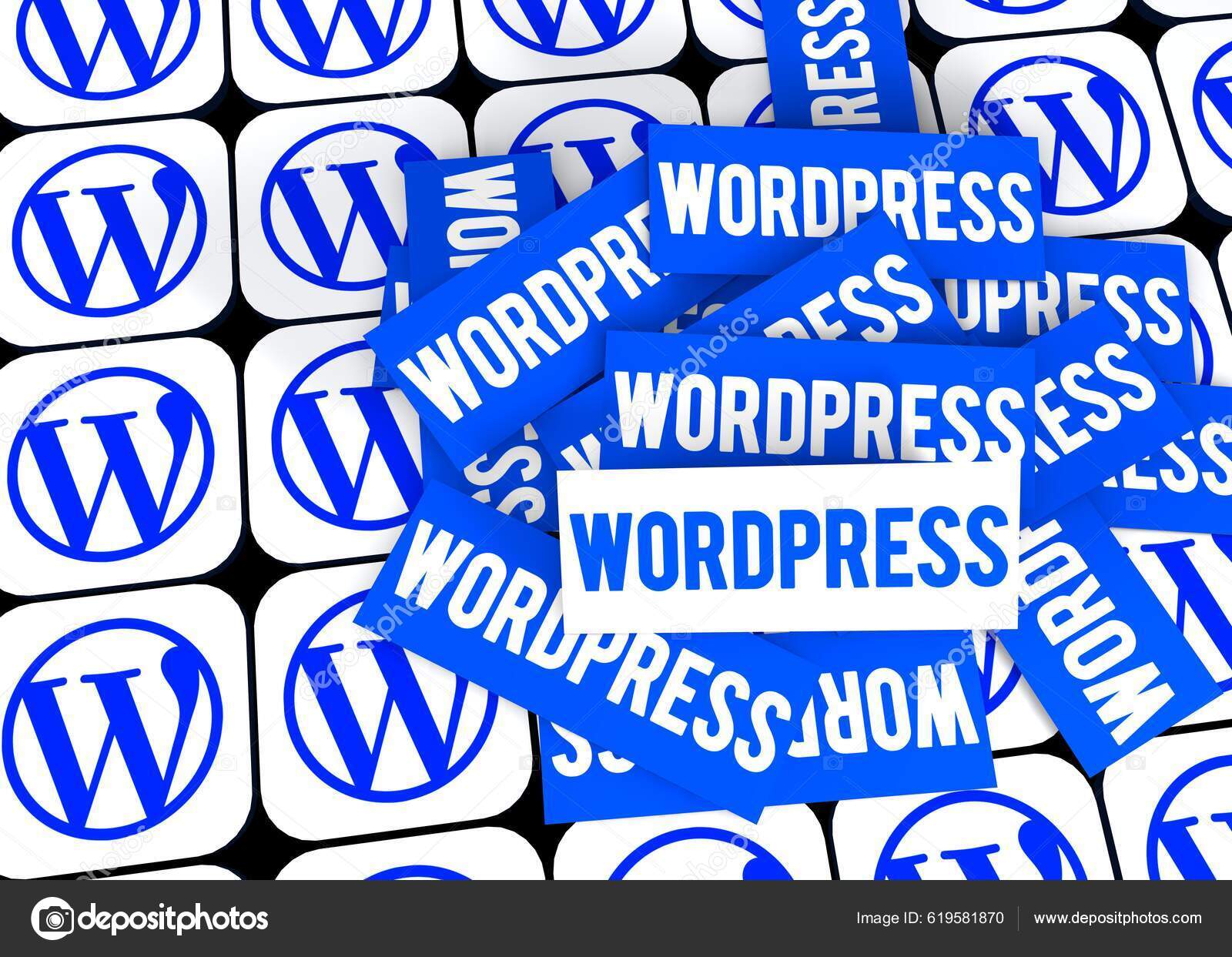 Wordpress Wordpress Background Design — Stock Editorial Photo ...