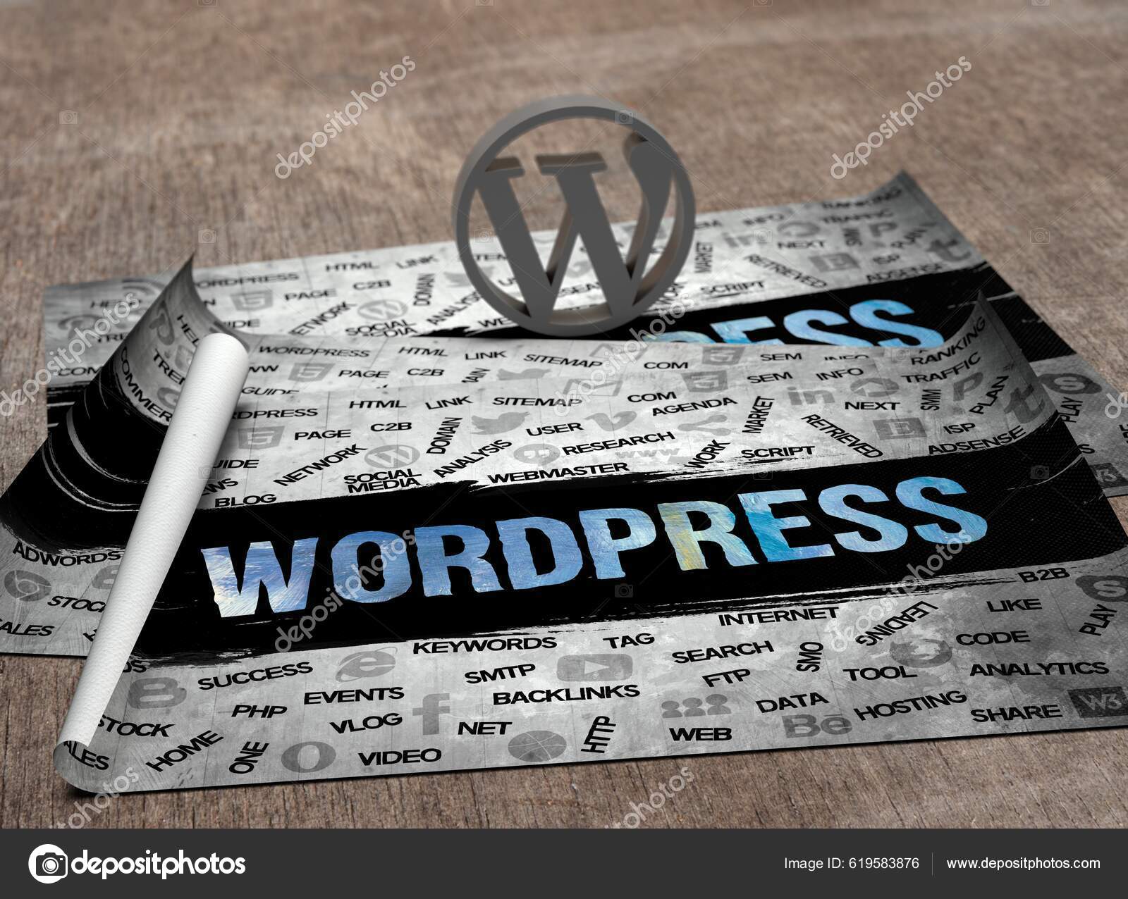 Wordpress Wordpress Background Design – Stock Editorial Photo ...
