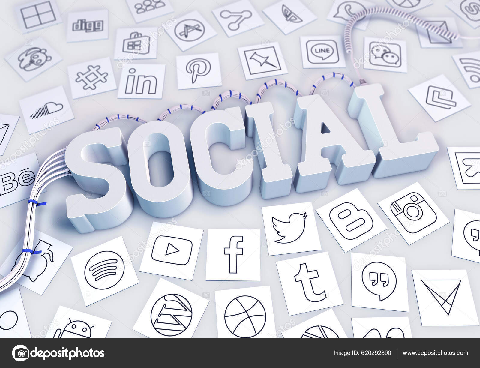 Design Social Media Social Media Background Design — Stock Editorial ...