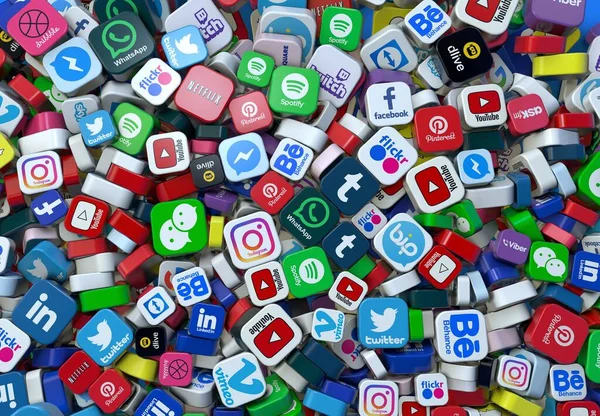 Social media logos Stock Photos, Royalty Free Social media logos Images ...