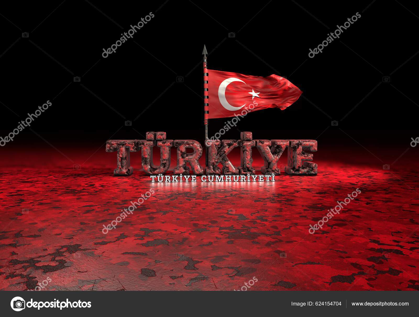 Turkish Flag Turkey Turkey Background Design — Stock Photo © bilalulker ...