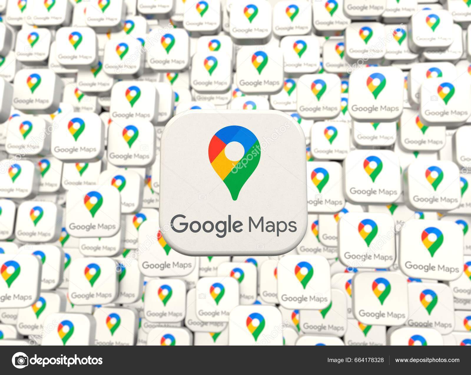 Google Maps Google Maps Logo Social Media Visual Design — Stock ...