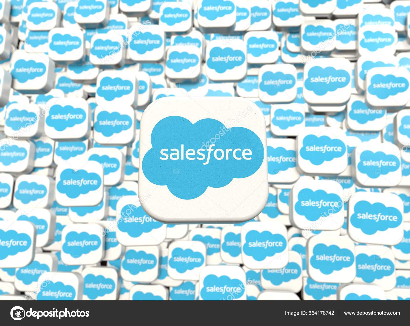 Salesforce Salesforcelogo Social Media Visual Design — Stock Editorial Photo © bilalulker #664178742