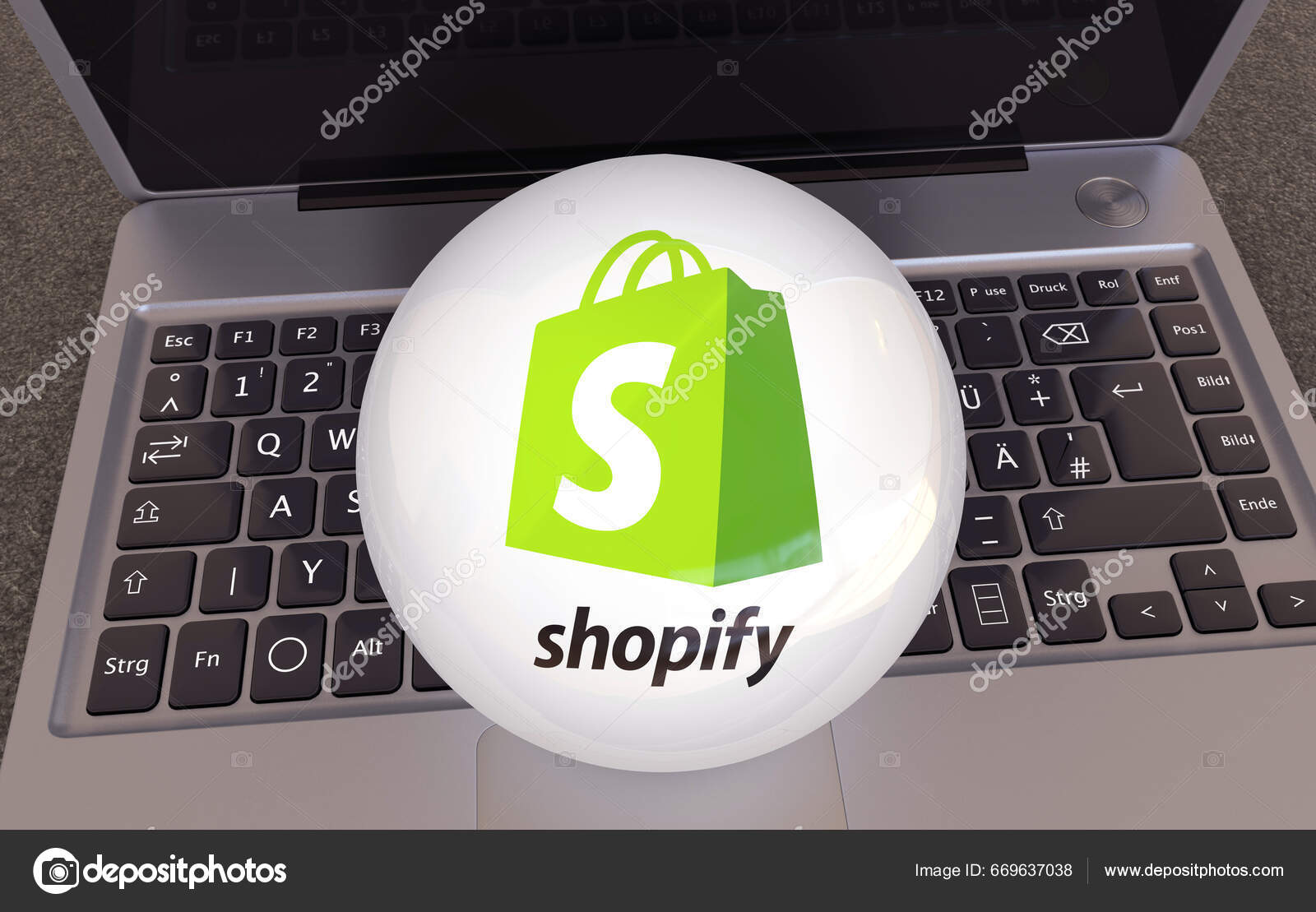 Shopify Social Media Images Background Design Rendering — Stock ...