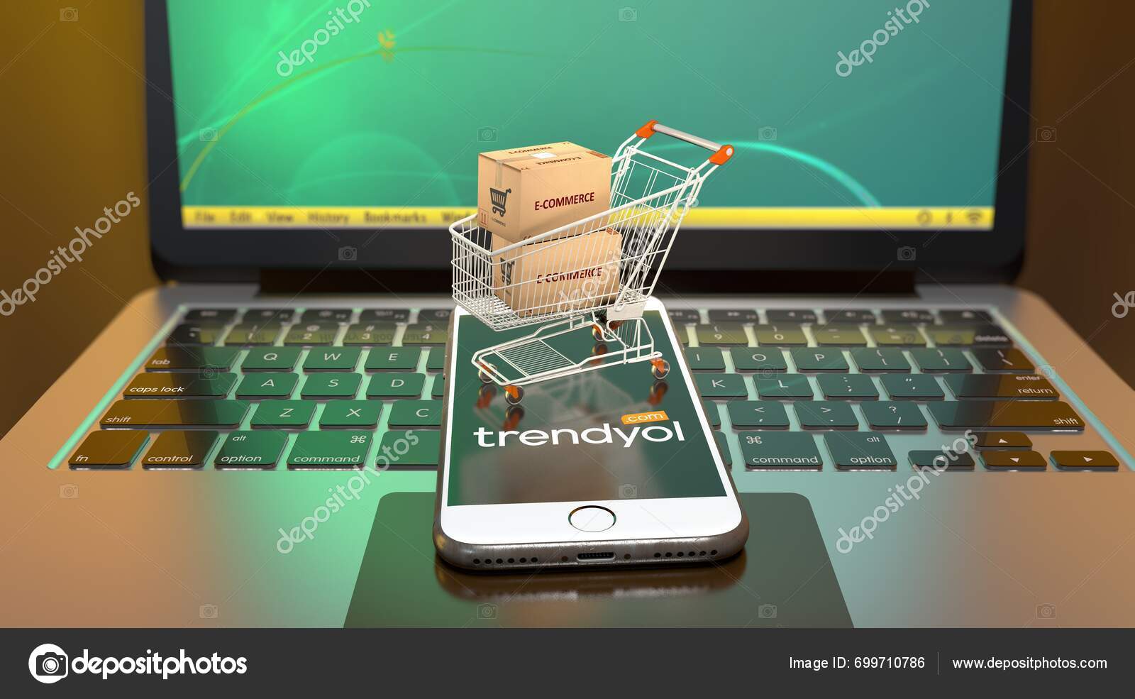 Trendyol Commerce Visual Design Social Media Images Rendering — Stock ...