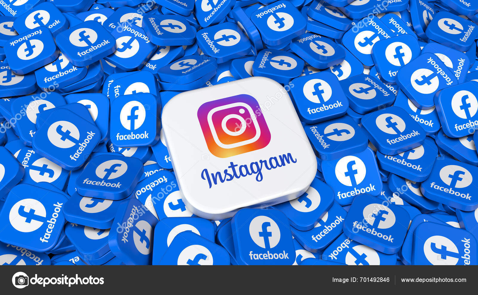 Facebook Instagram Social Media Logos Visual Presentation Facebook ...
