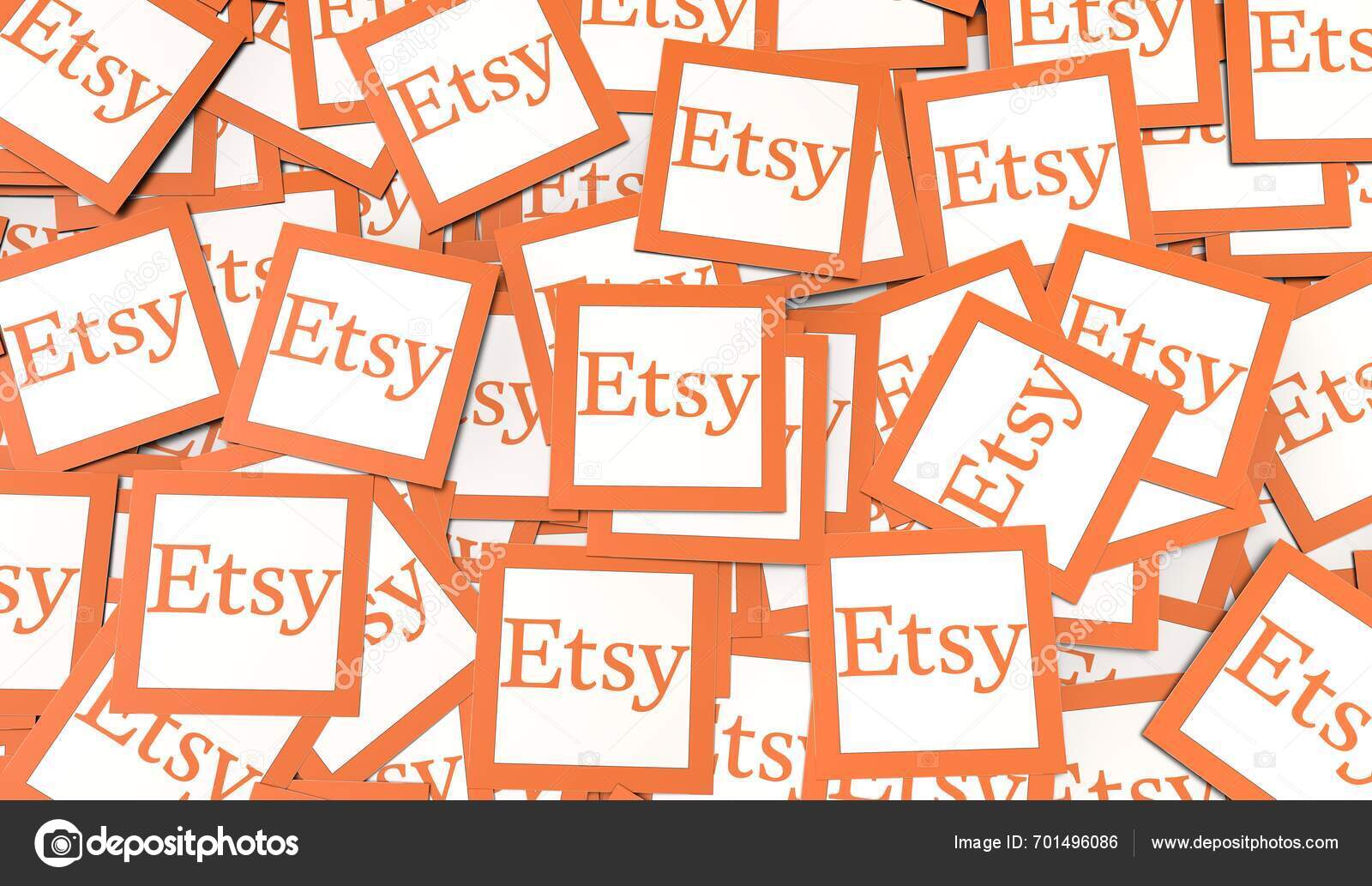 Etsy Logos Des Médias Sociaux Présentation Visuelle Conception Fond ...