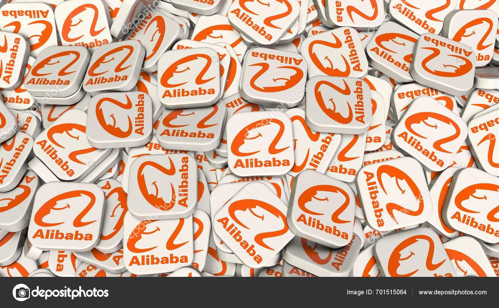 Alibaba Social Media Logos Visual Presentation Background Design ...