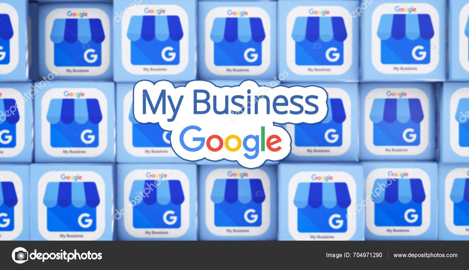 Bussines Google Business Google Services Visual Presentation — Stock ...