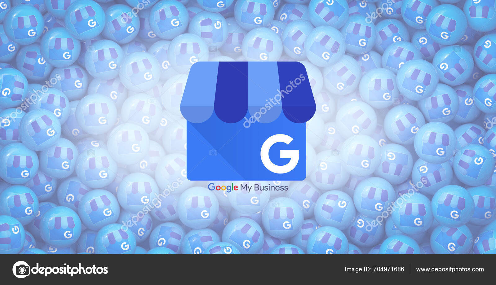 Bussines Google Business Google Services Visual Presentation — Stock ...
