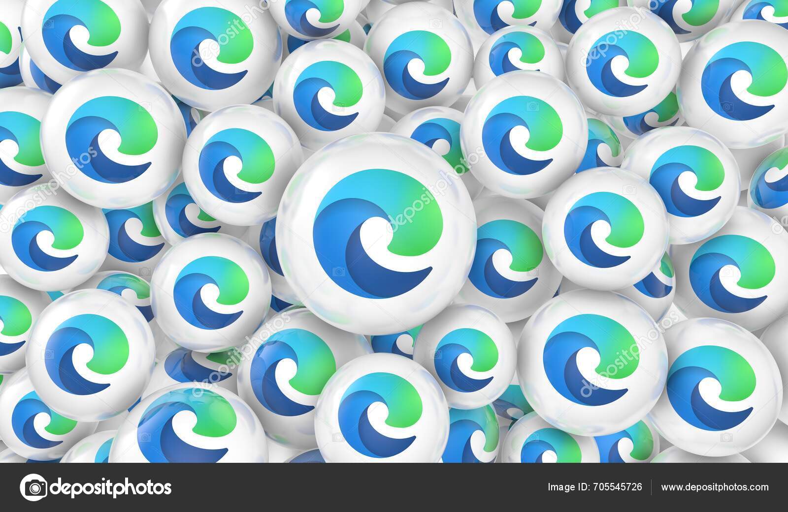 Microsoft Edge Social Media Concept Visual Design — Stock Editorial ...