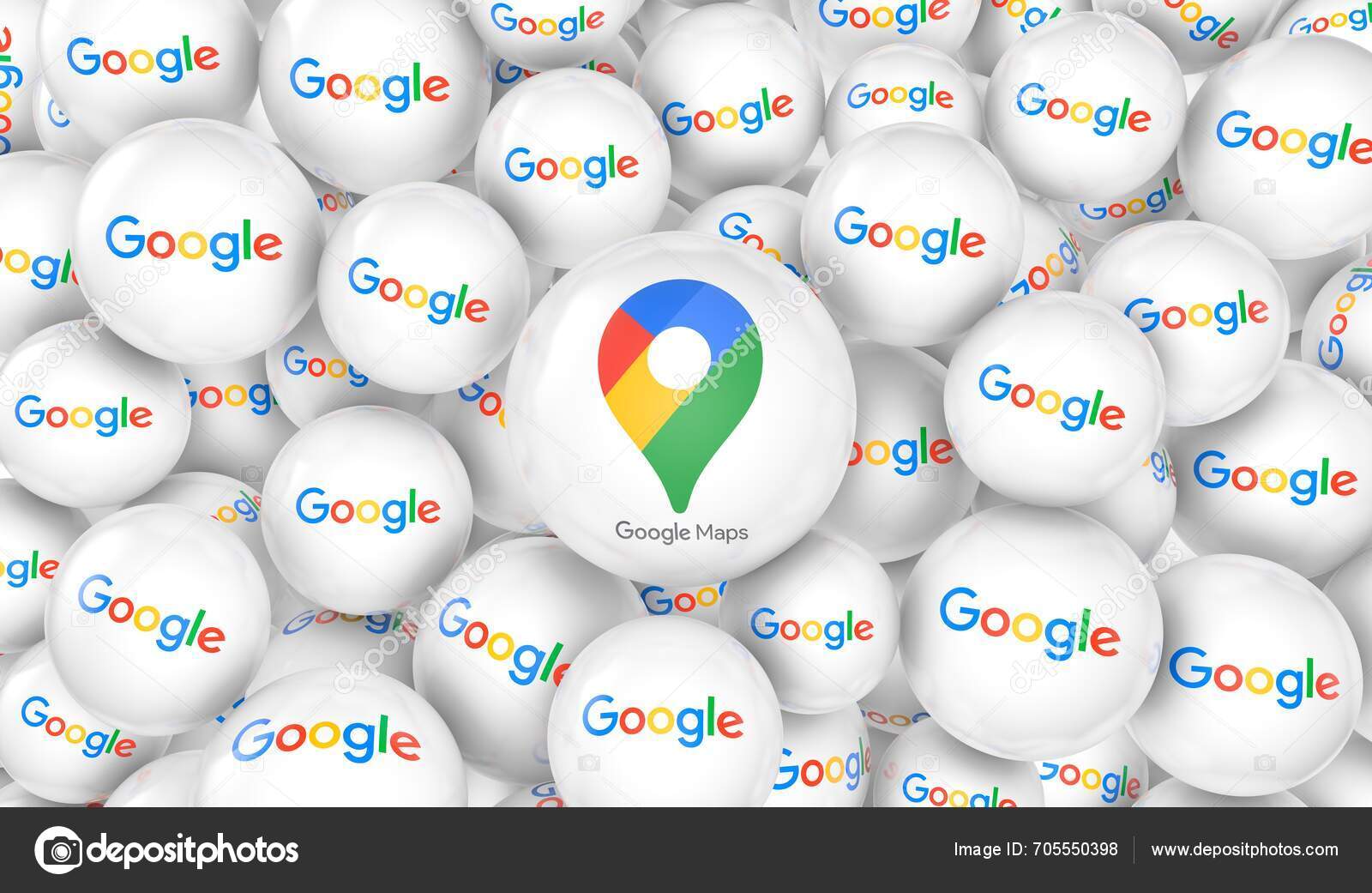 Google Maps Google Services Visual Presentation — Stock Editorial Photo ...