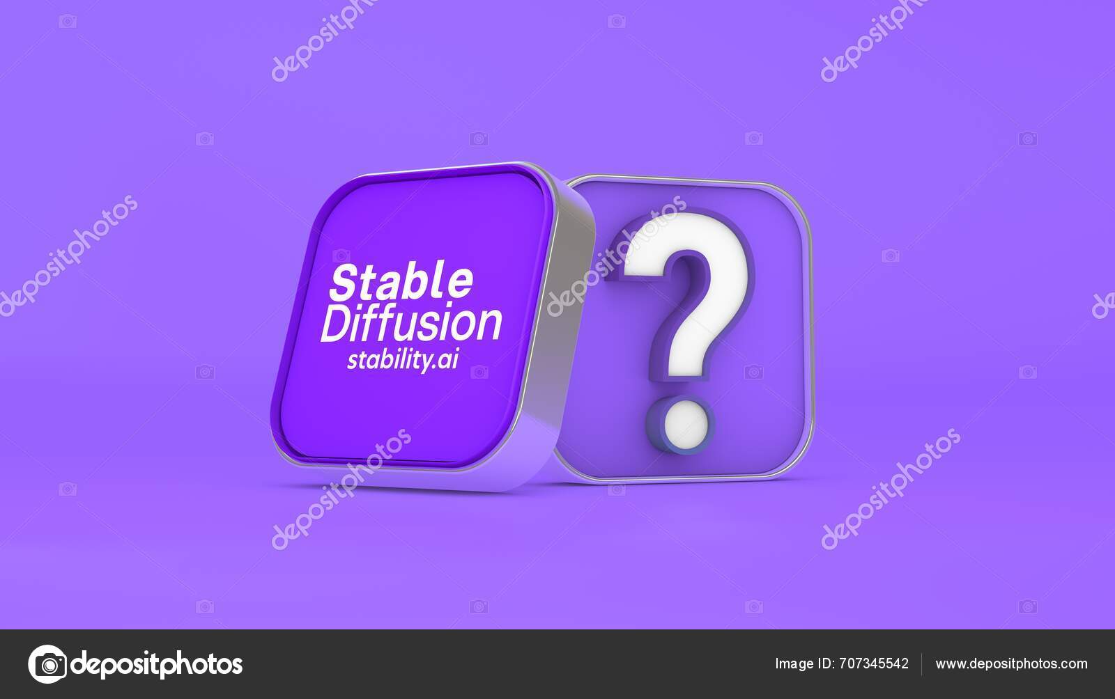 Stable Diffusion Artificial Intelligence Concept Visual Design — Stock ...