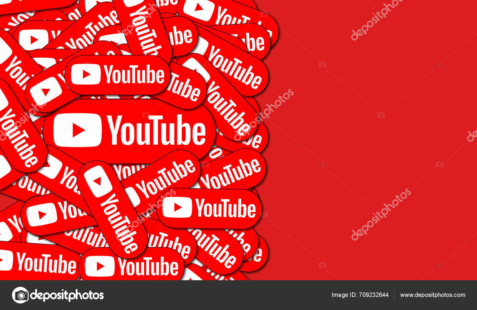 Youtube Presentación Visual Del Logotipo Youtube Redes Sociales Fondo ...