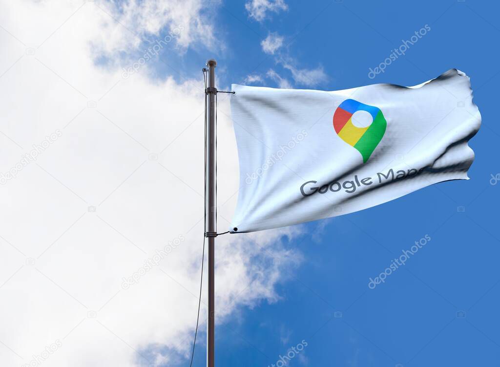 Google Maps, Diseño del logotipo de Google Flag - Presentación Visual 2024