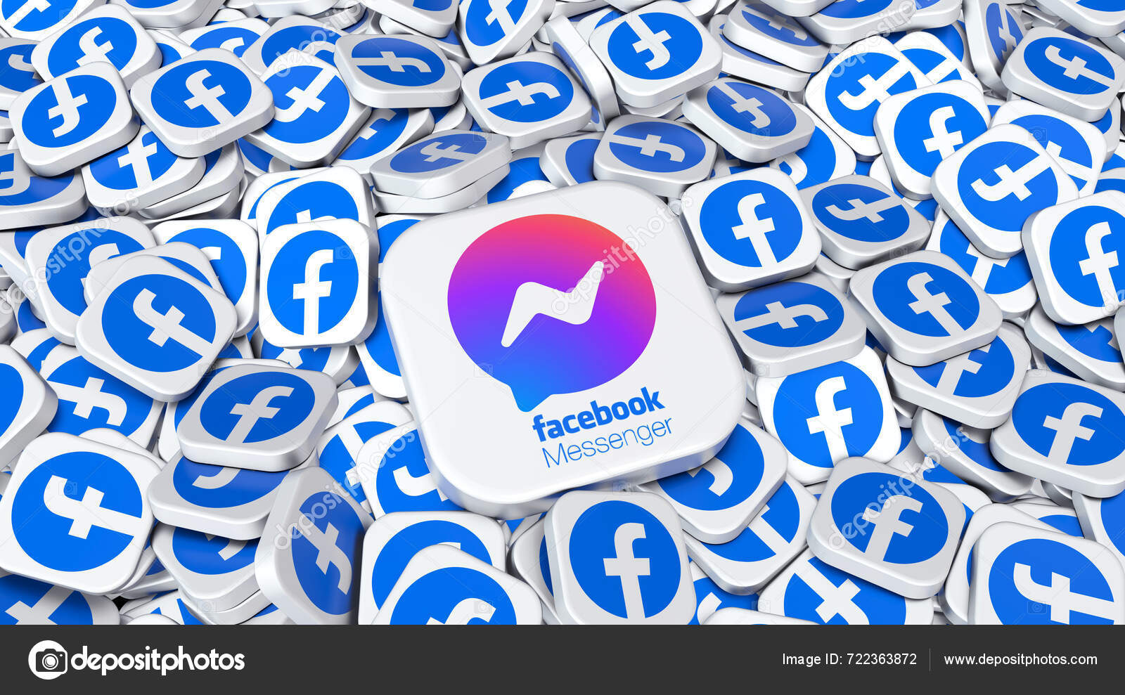 Facebook Messenger Social Media Logos Visual Presentation Facebook ...