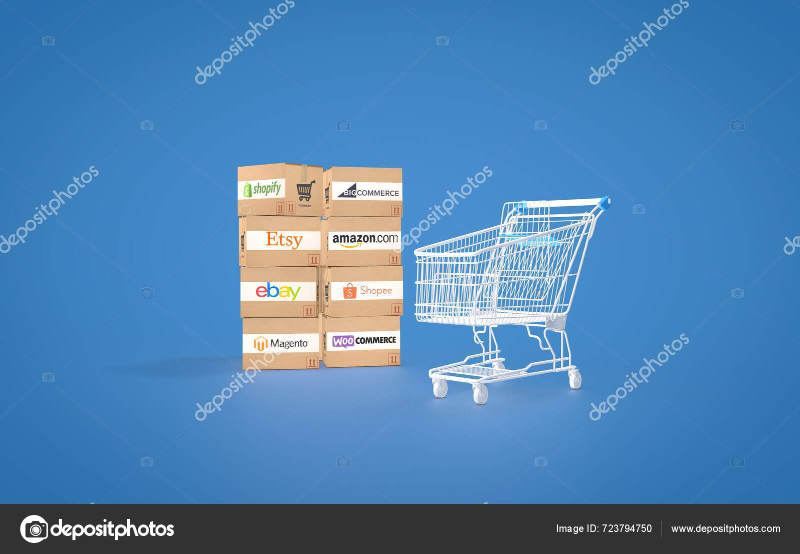 Commerce Commerce Visual Design Render — Stock Editorial Photo © bilalulker #723794750