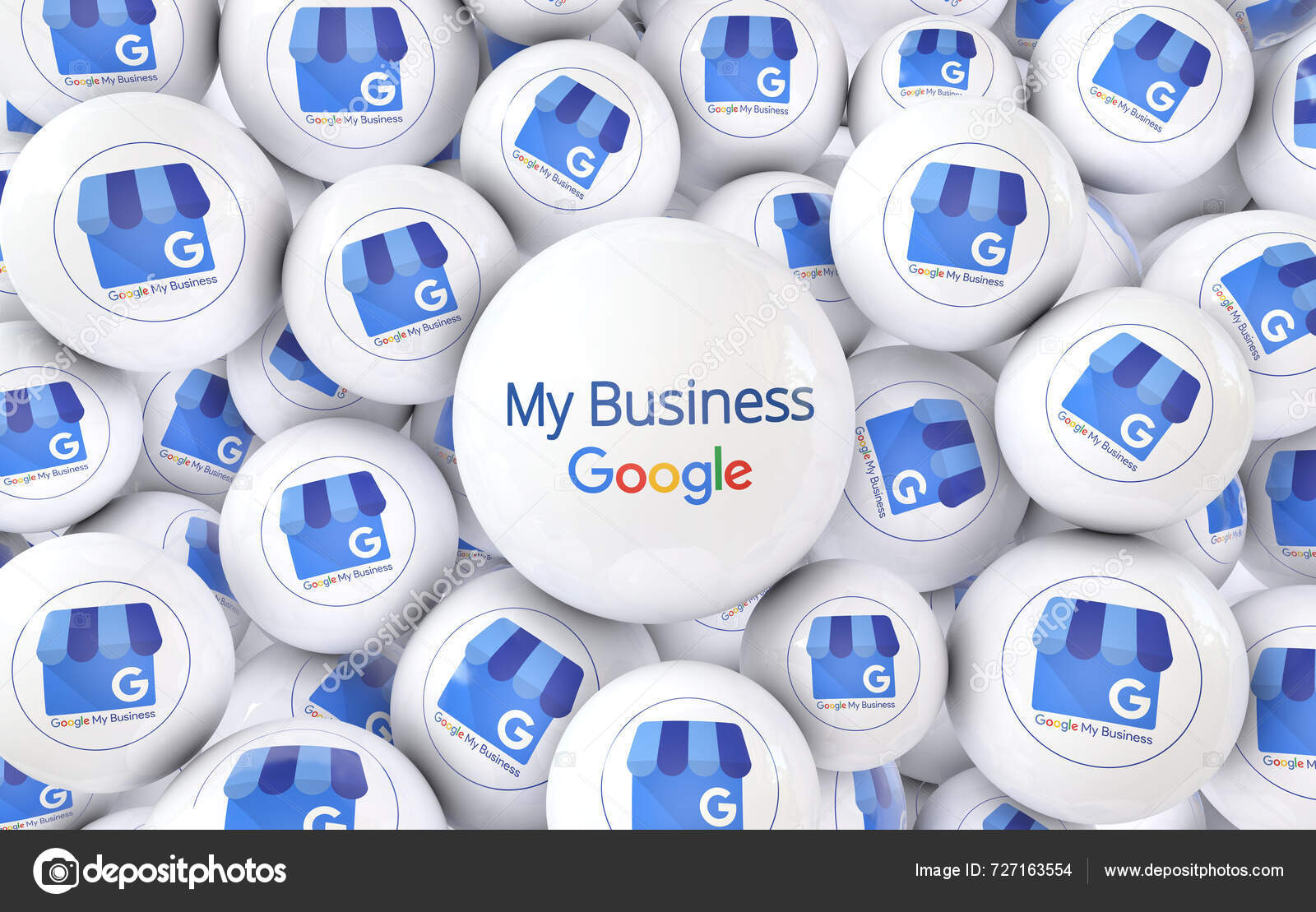 Google Bussines Google Visual Presentation Google Services — Stock ...