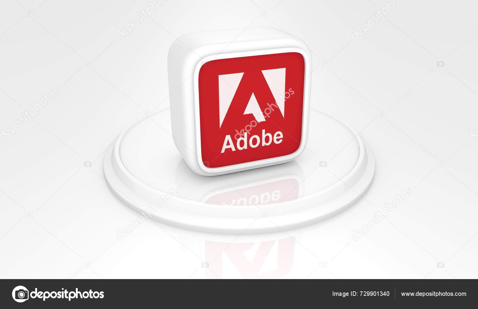 Adobe Social Media Logos Visual Presentation Design — Stock Editorial Photo © bilalulker #729901340