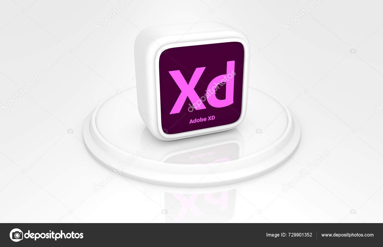 Adobe Adobe Social Media Logos Visual Presentation Design — Stock ...