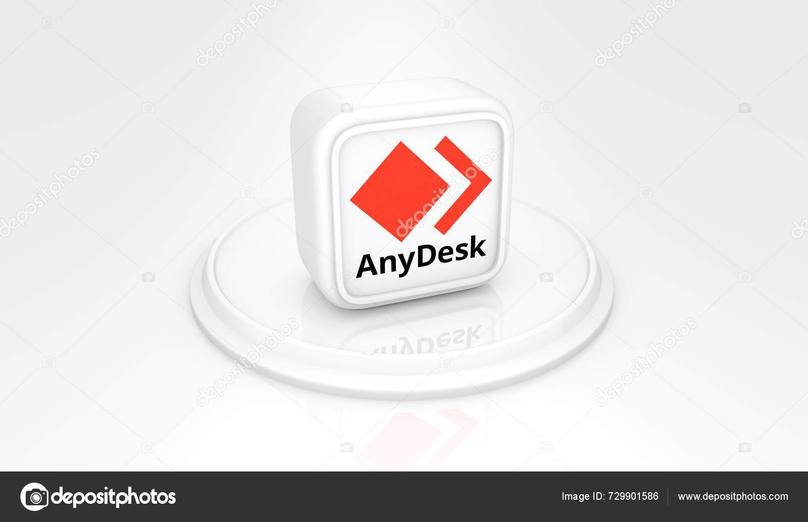Anydesk Social Media Logos Visual Presentation Design — Stock Editorial ...