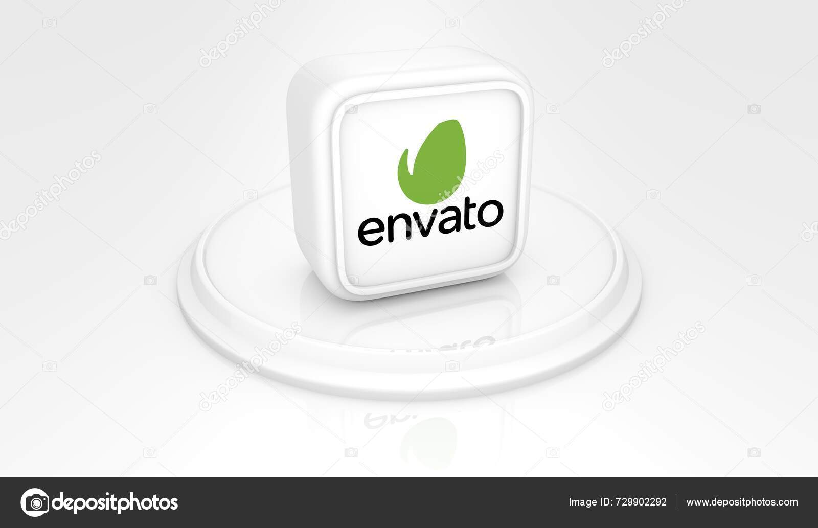 Envato Social Media Logos Visual Presentation Design — Stock Editorial ...