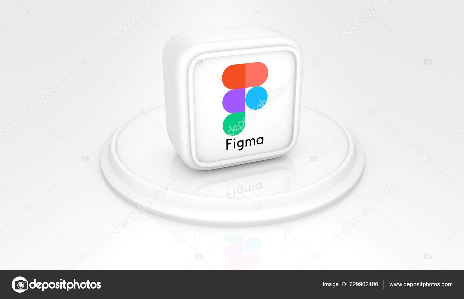 Figma Social Media Logos Visual Presentation Background Design — Stock ...