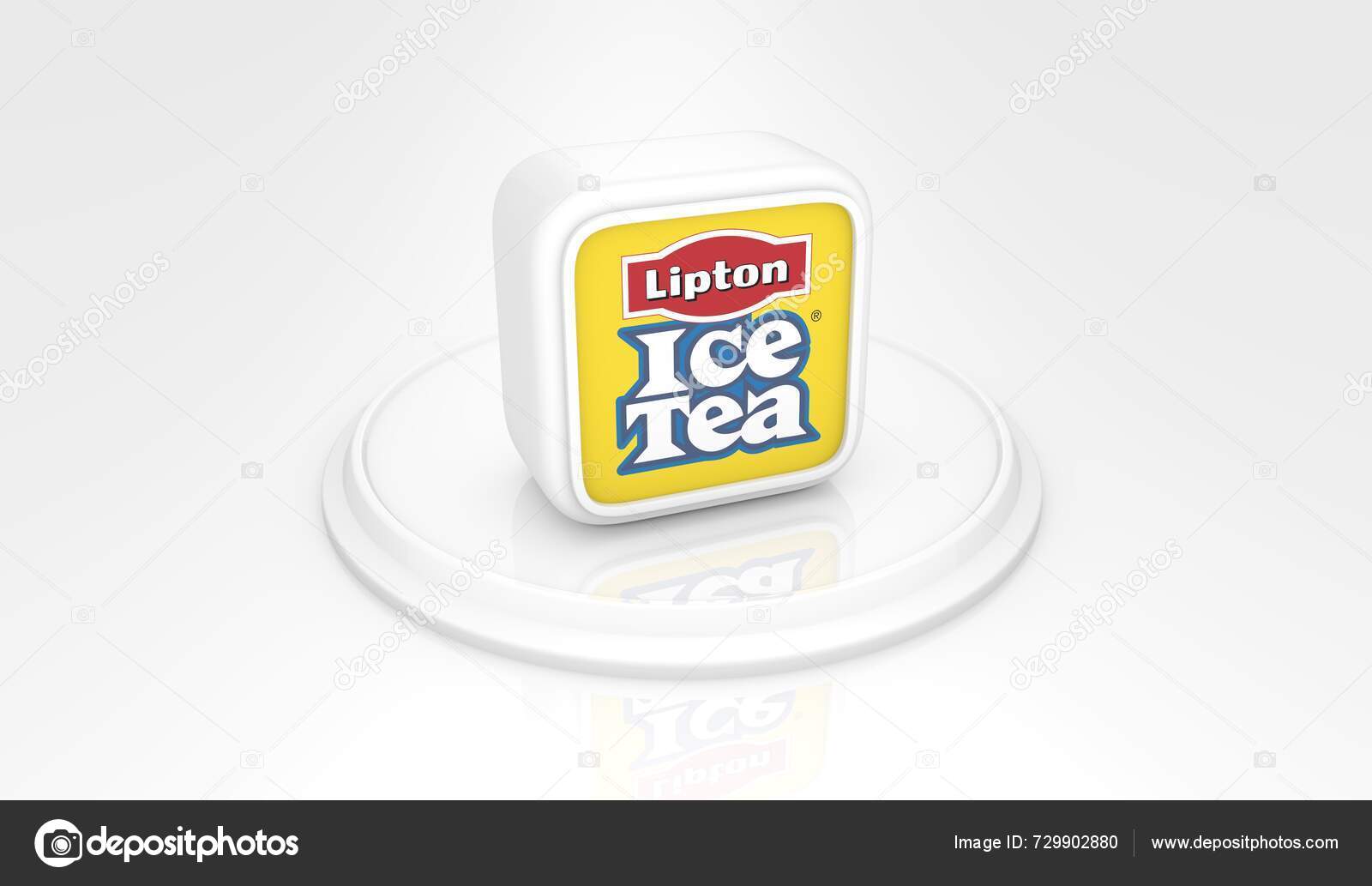 Ice Tea Social Media Logos Visual Presentation Background Design ...