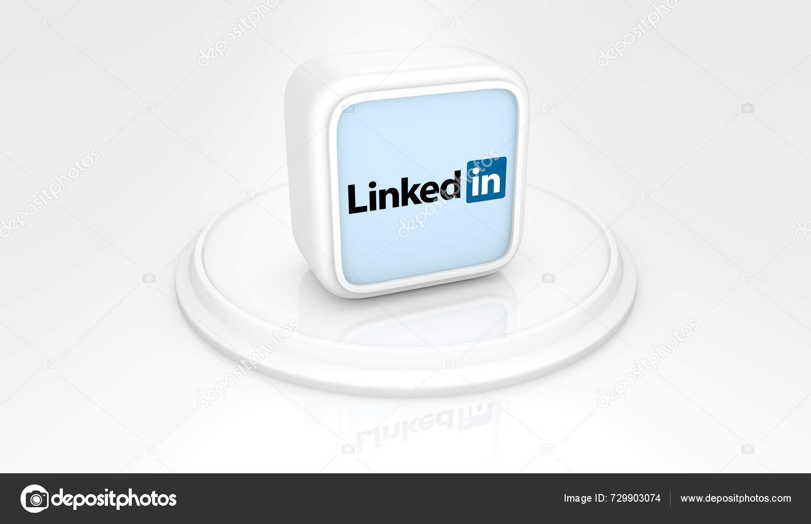 Linkedin Social Media Logos Visual Presentation Background Design ...