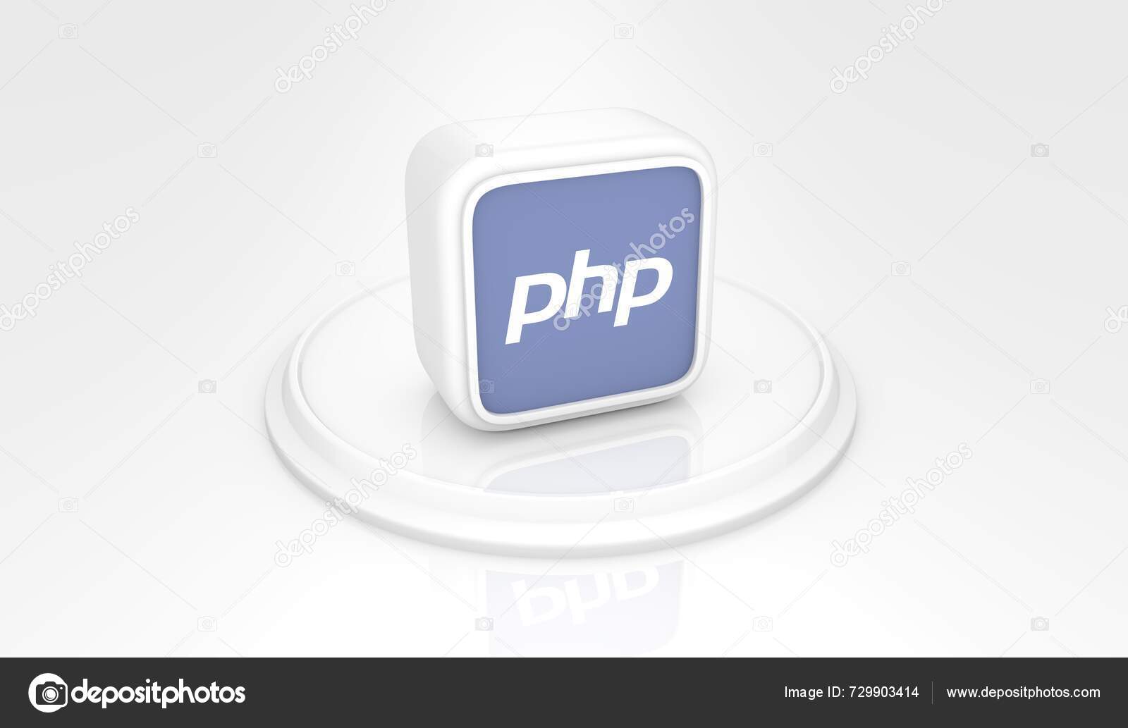 Php Social Media Logos Visual Presentation Design — Stock Editorial Photo © bilalulker #729903414