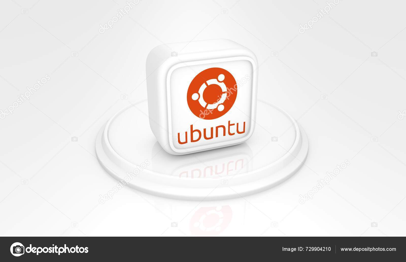 Ubuntu Social Media Logos Visual Presentation Design — Stock Editorial ...