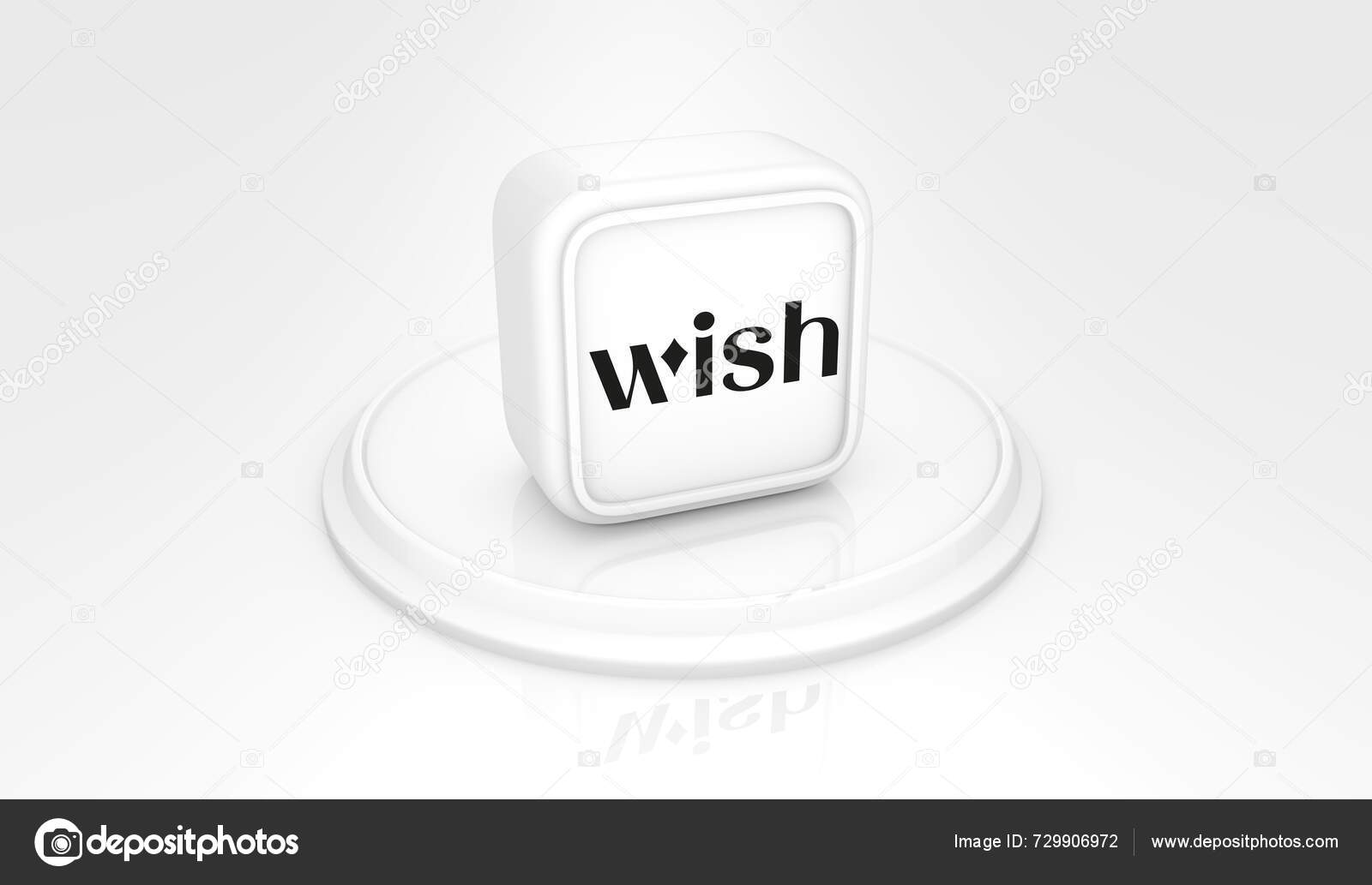 Wish Shoppping Commerce Visual Design Social Media Images — Stock ...