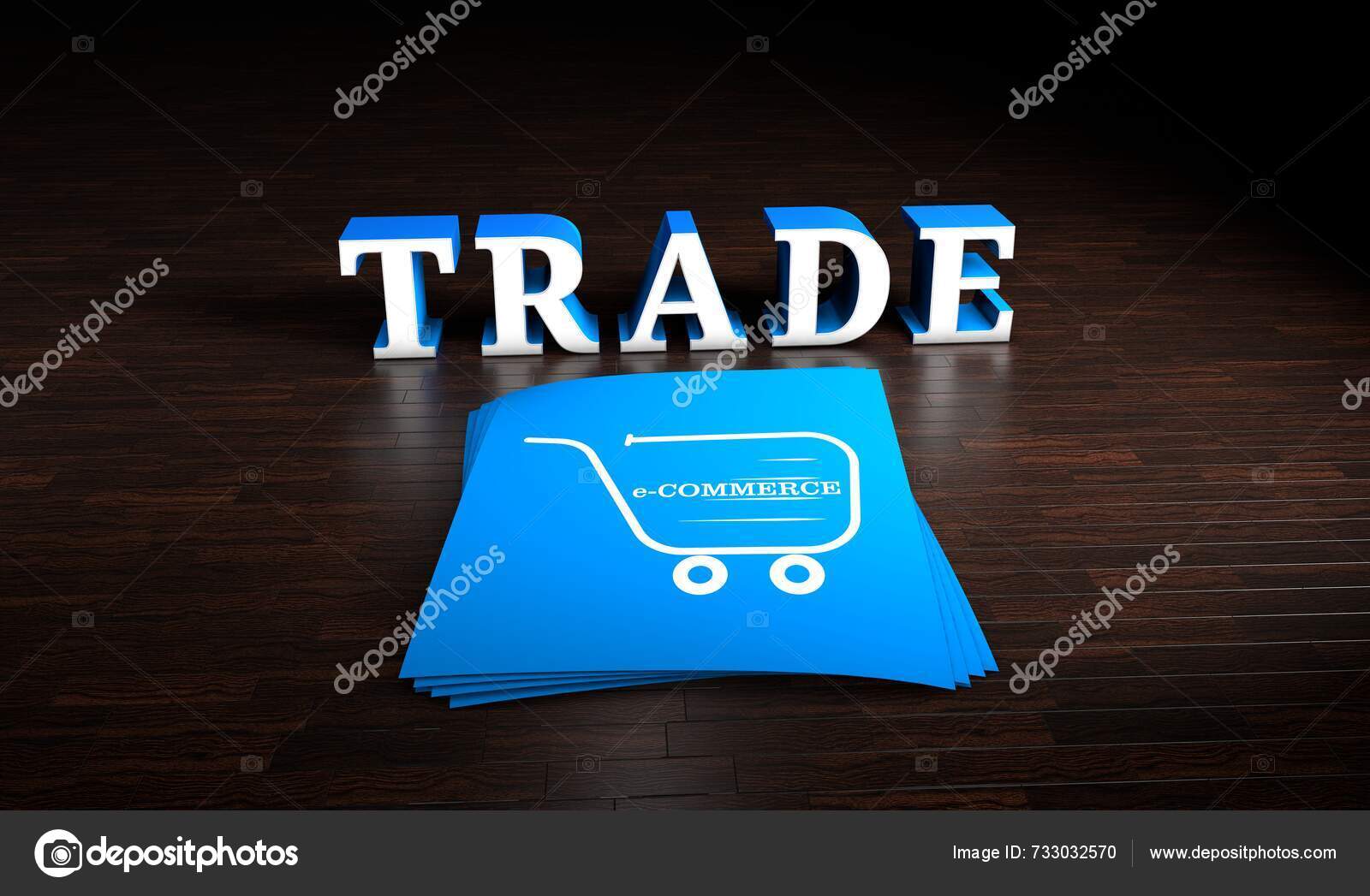 Trade Commerce Commerce Visual Design Social Media Images — Stock Photo ...