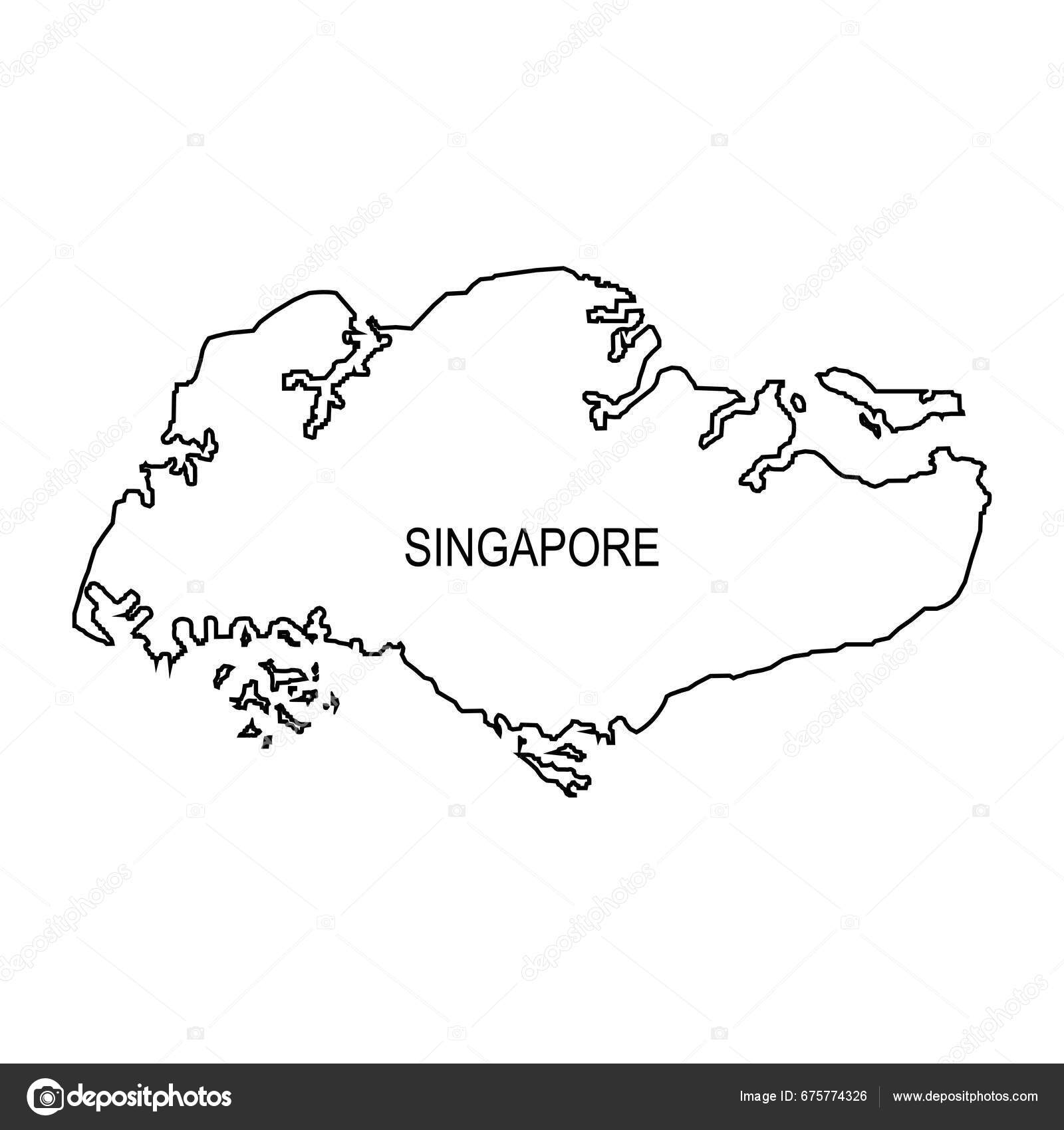 新加坡地图图标矢量图解符号设计 图库矢量图©linabudiarti20 675774326