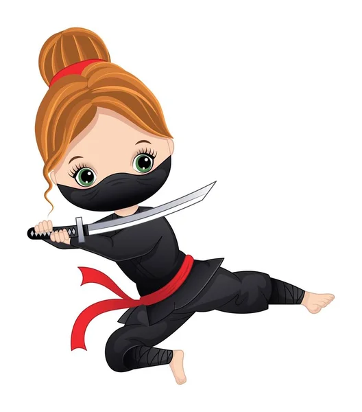 Ninja Girl Vector