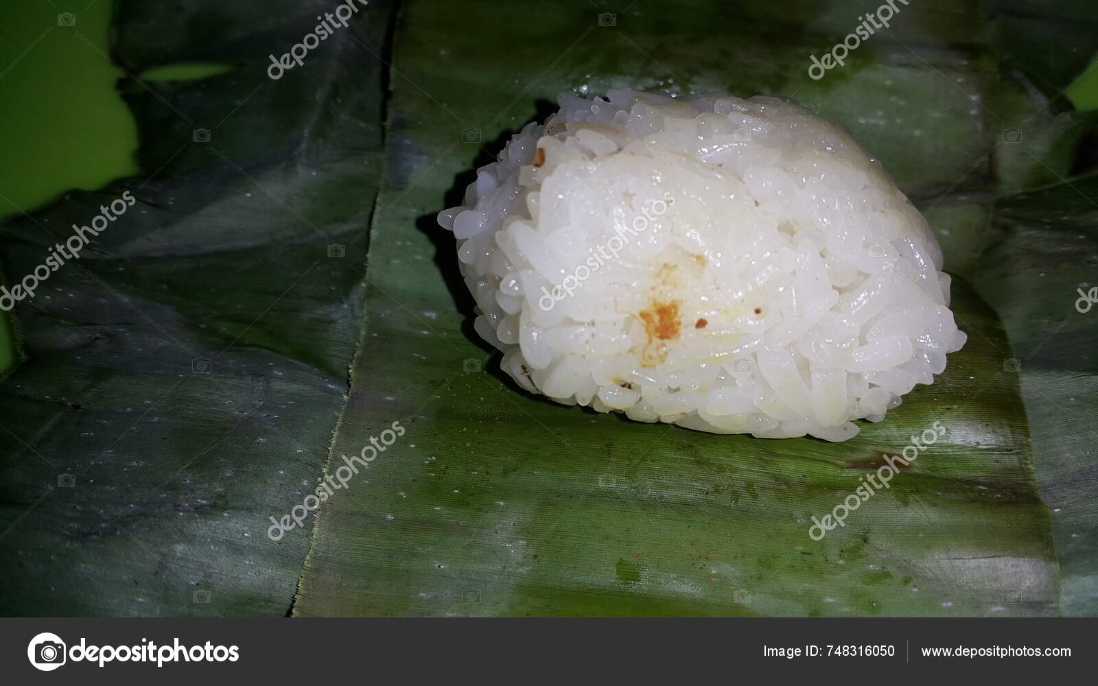 Texture Shot Chicken Lemper Indonesian Tradisional Food Called Lemper ...